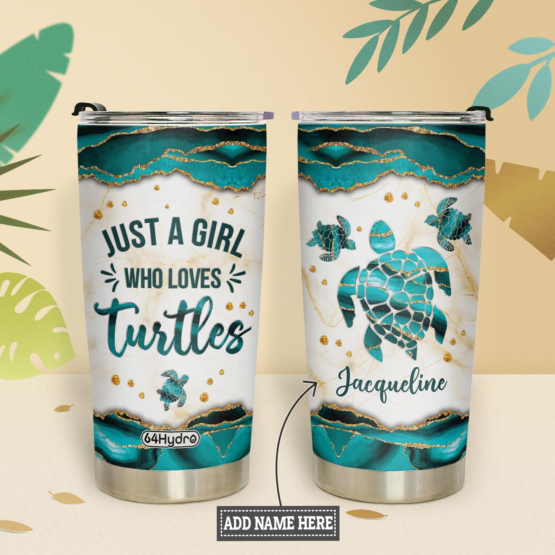 Just A Girl Who Loves Turtles NNRZ230623704 Stainless Steel Tumbler ...